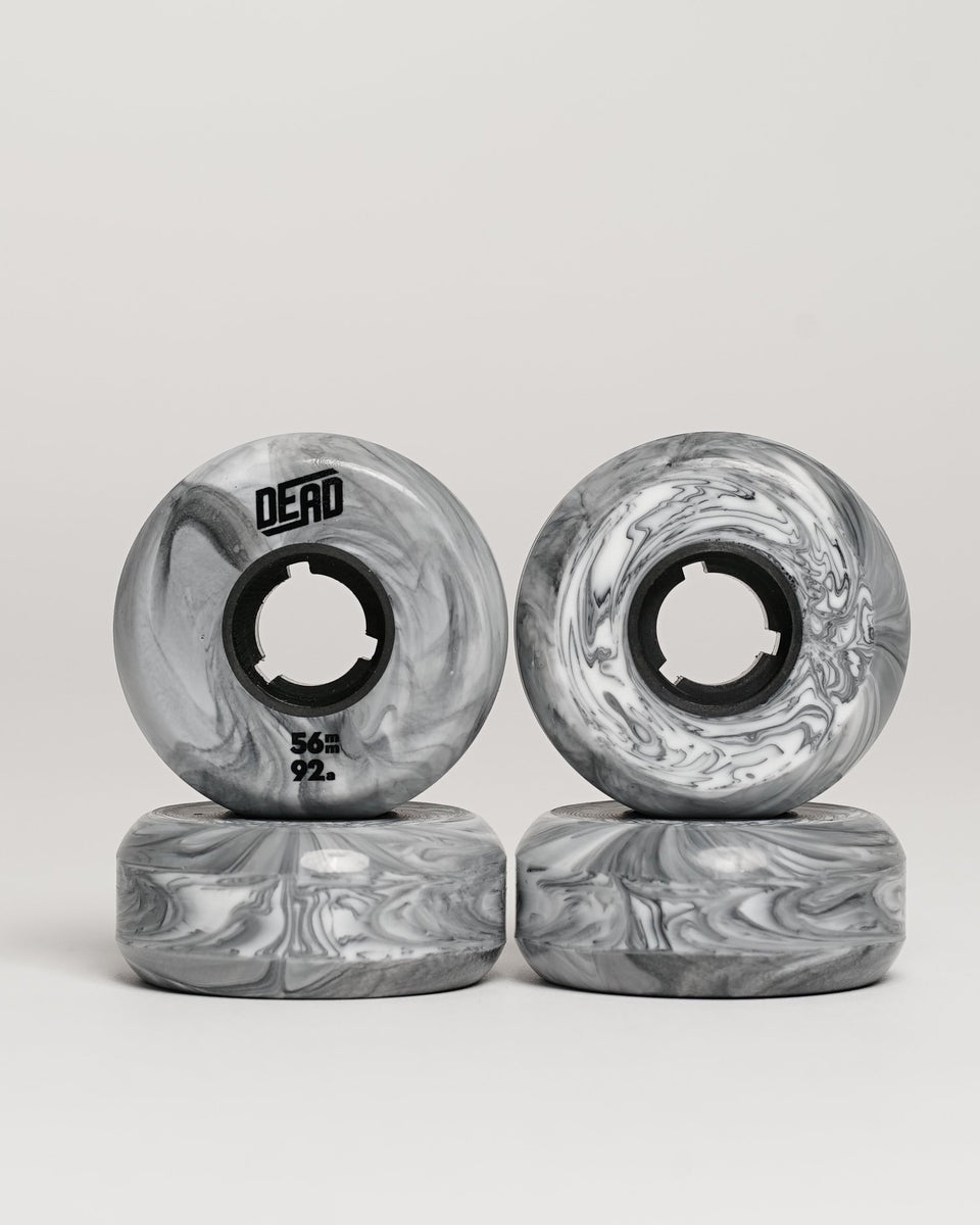 DEAD WHEELS - MARBLED GREY - 56MM / 92A – Rampant skate shop