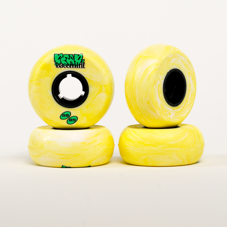 DEAD WHEELS x BACEMINT - V2 - YELLOW - 58MM / 95A – Rampant skate shop