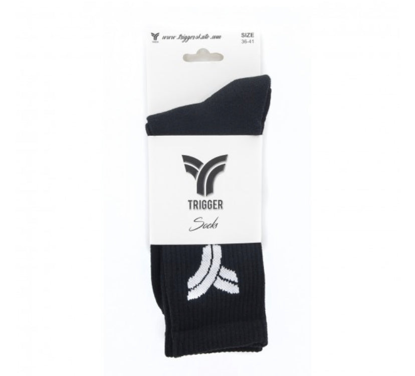 Trigger Skates - Riders Socks - Black – Rampant skate shop