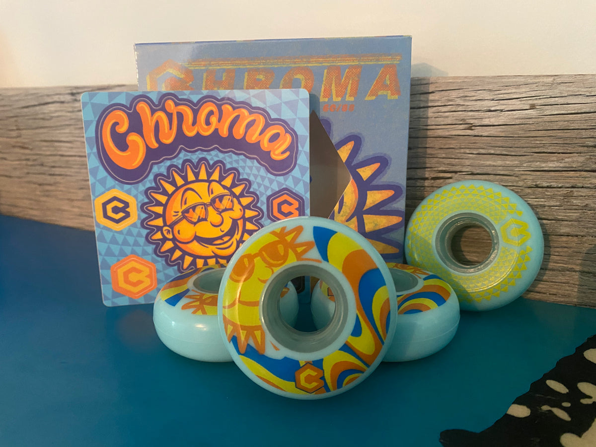 Chroma Wheels - Chynna Weierstall 60mm 88a - V3 Blue – Rampant skate shop